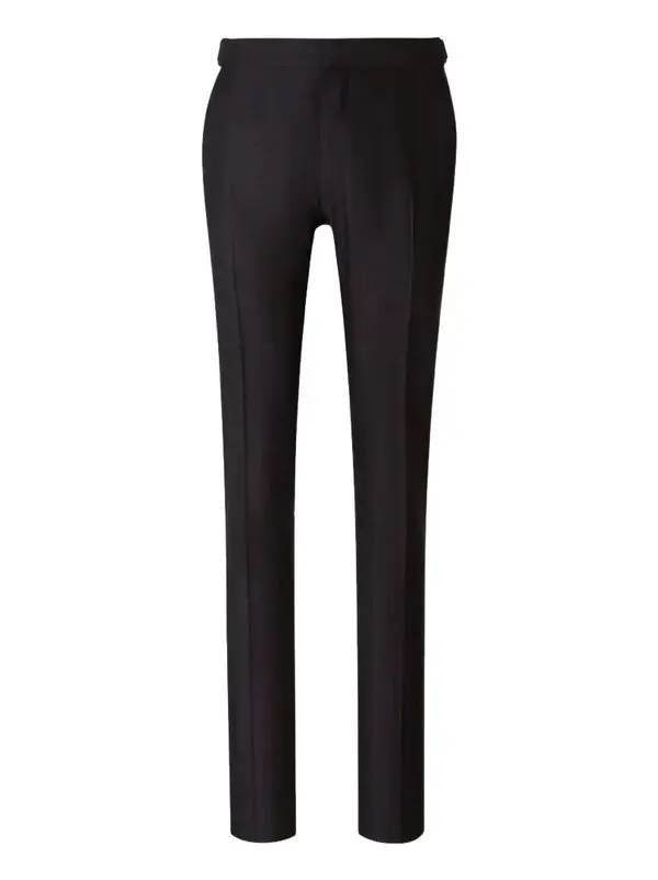 TOM FORD Tailored Silk Trousers - Black