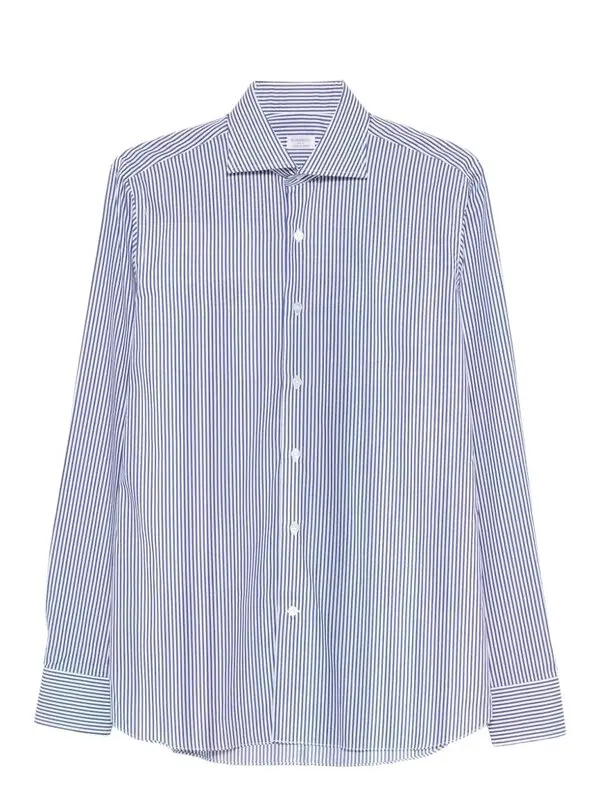 BORRIELLO NAPOLI Striped Shirt - Blue