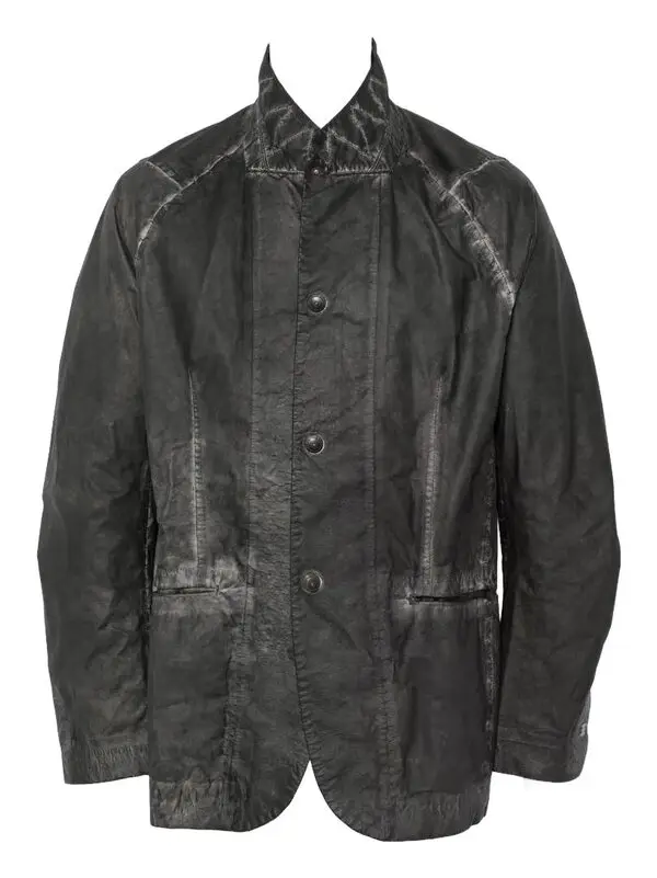 ISAAC SELLAM EXPERIENCE Button Collared Jacket - Black