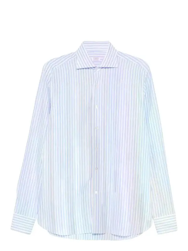 BORRIELLO NAPOLI Striped Shirt - Blue