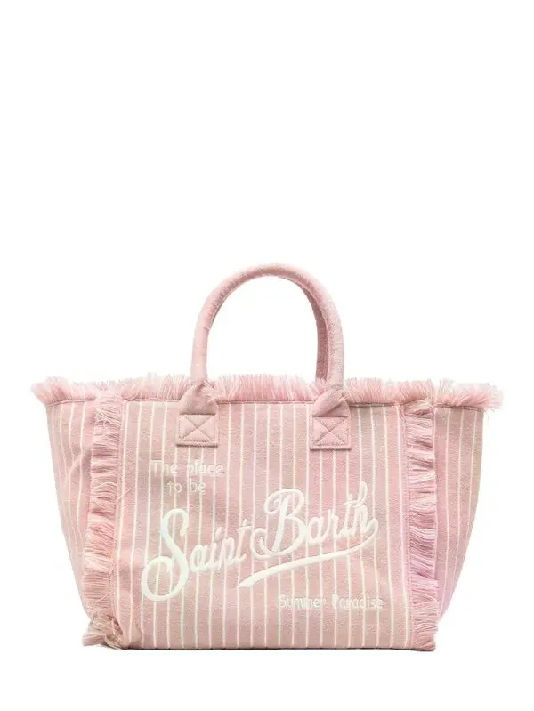 MC2 SAINT BARTH Striped Tote Bag - Pink