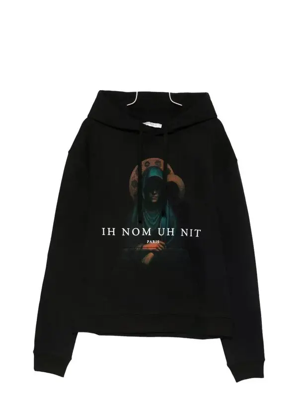 IH NOM UH NIT Graphic Print Hoodie - Black