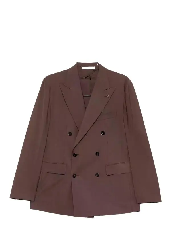 Tagliatore Double-breasted Blazer - Brown