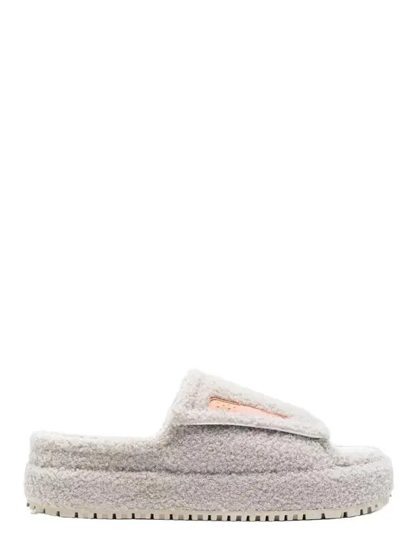 PDF Textured Sandals - Grey