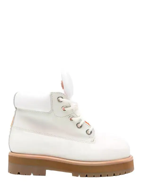 PDF Strada Lace-up Boots - White