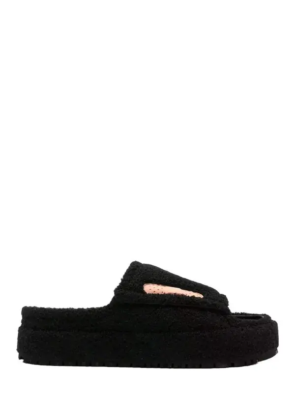 PDF Fuzzy Platform Sandals - Black