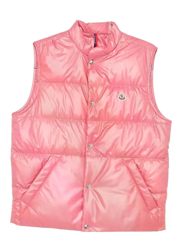 Moncler Quilted Buttoned Gilet - Pink