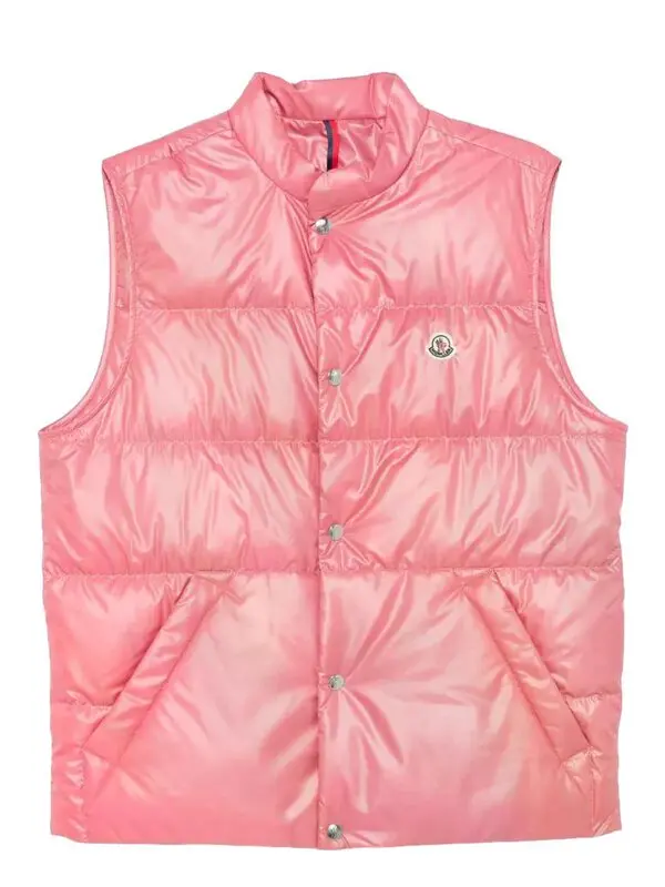 Moncler Quilted Buttoned Gilet - Pink
