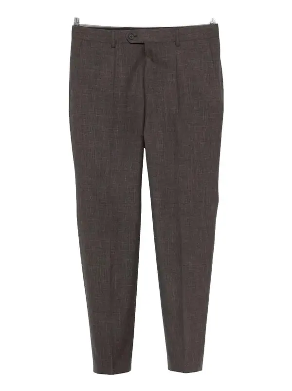 BOSS Straight Leg Trousers - Brown