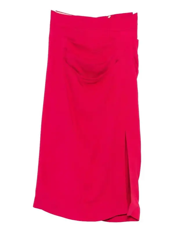 Valentino Garavani Midi Skirt With Zip Fastening - Pink