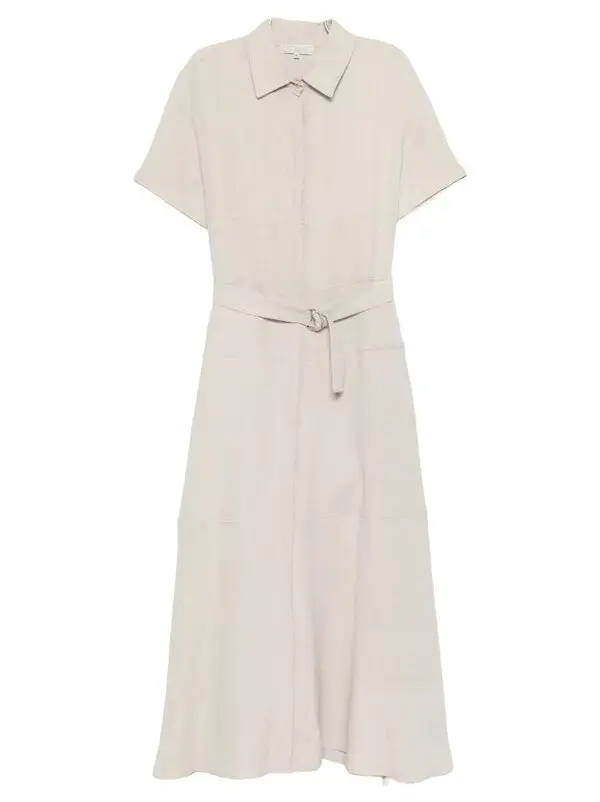 Antonelli Firenze Short-sleeve Midi Dress - Neutrals