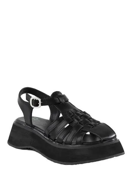 Bc Footwear Slingback Platform Wedge Sandals - Black