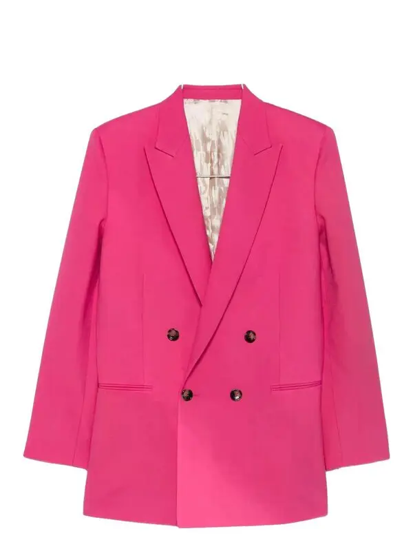 Alberta Ferretti Double-breasted Jacket - Pink