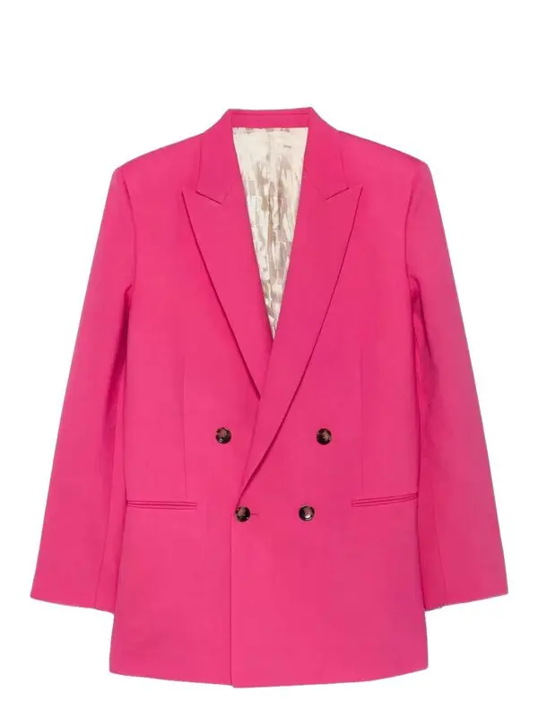 Alberta Ferretti Double-breasted Jacket - Pink