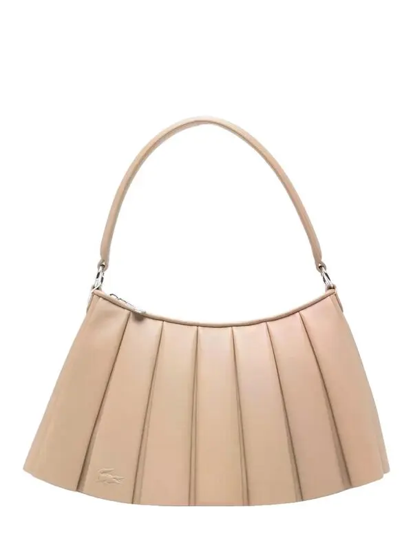 Lacoste Lenglen Pleated Shoulder Bag - Neutrals