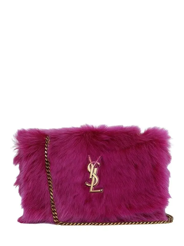 Saint Laurent Furry Kate Bag - Pink