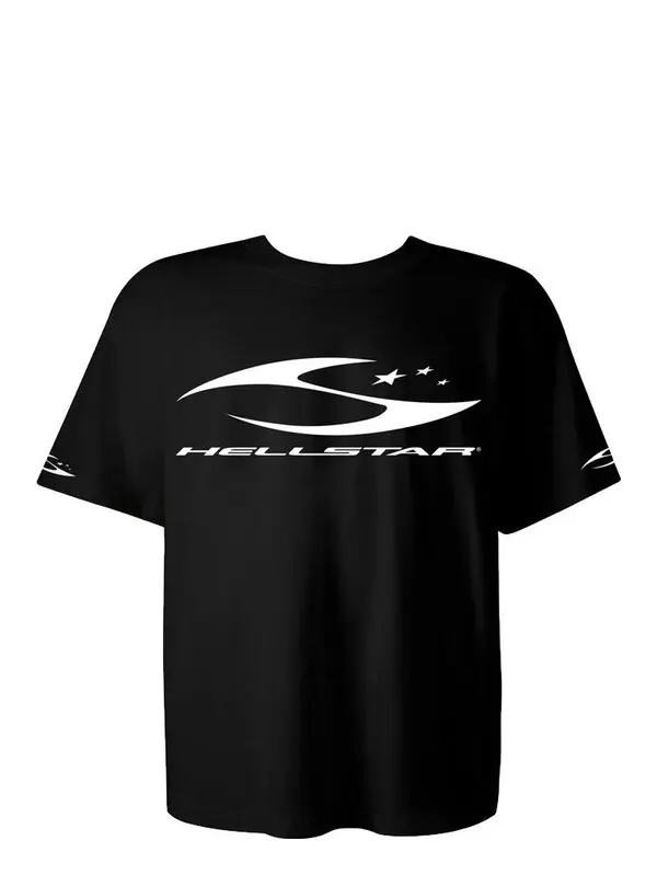 HELLSTAR H Cursive Logo Tee - Black