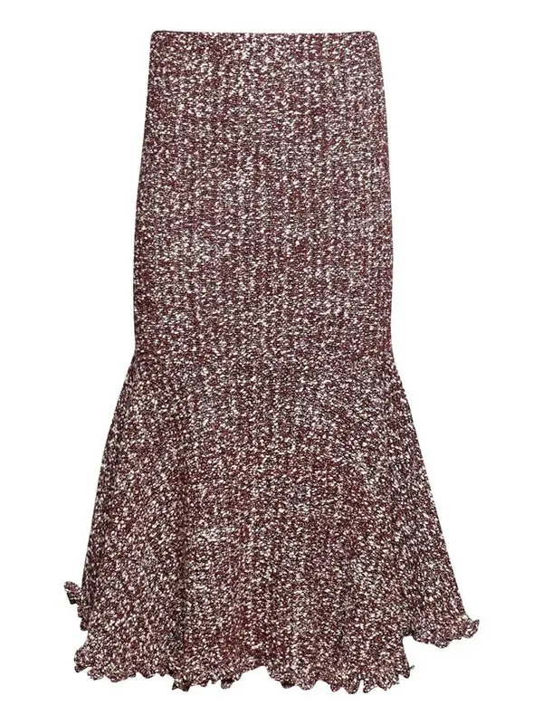 Proenza Schouler Colette Skirt In Popcorn Slub - Red