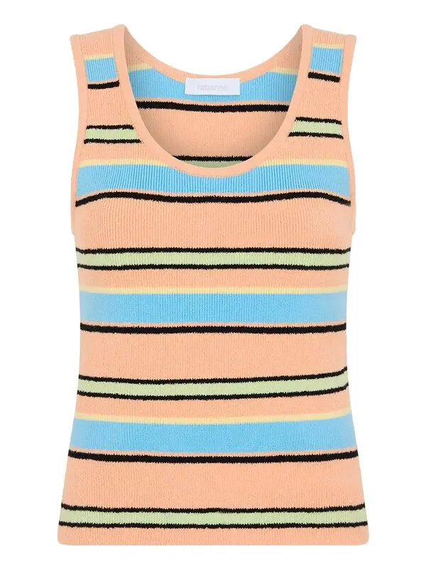 Rabanne Striped Tank Top - Multi