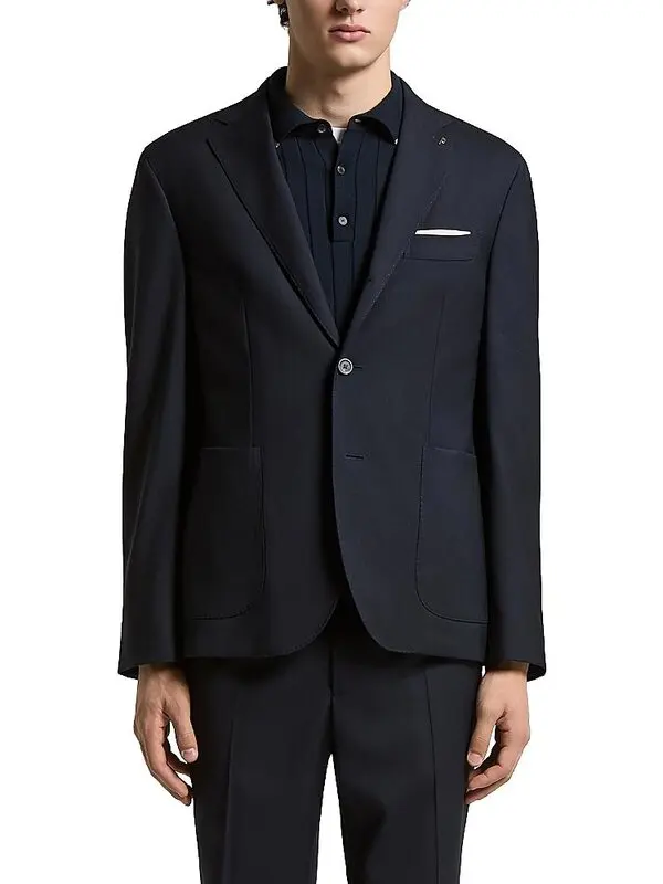 Peserico Single-breasted Tailored Blazer - Ink