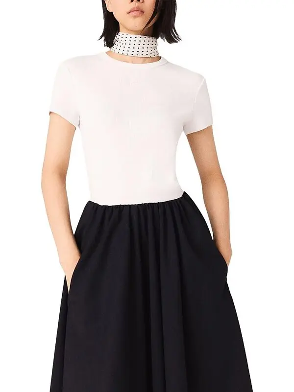 Maje Short Sleeve Tee - White