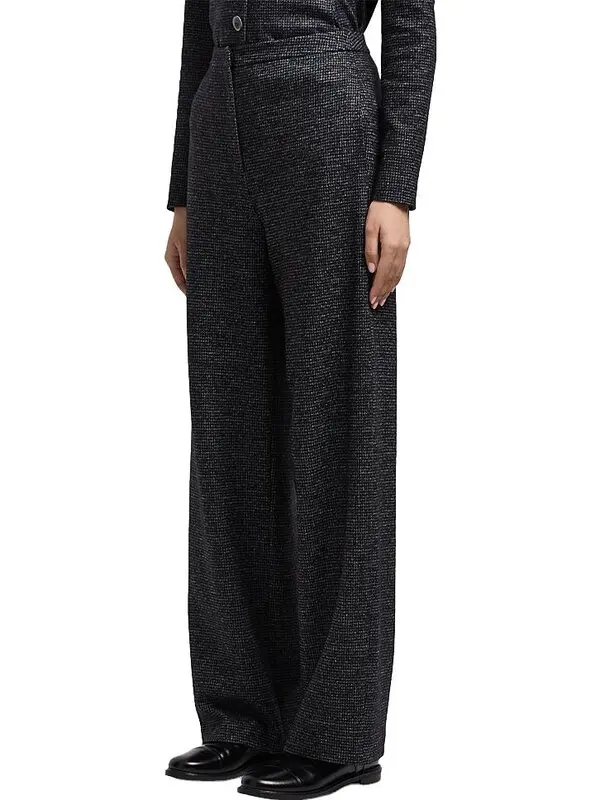 Emporio Armani Icon Houndstooth Trousers - Black/grey