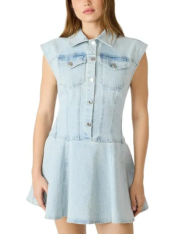 Steve Madden Liya Denim Shirt Dress - Sulphur Spring