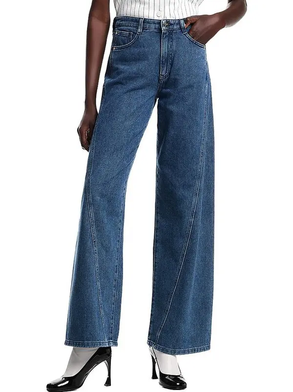 Emporio Armani Mid-rise Relaxed Jeans - Blue Denim