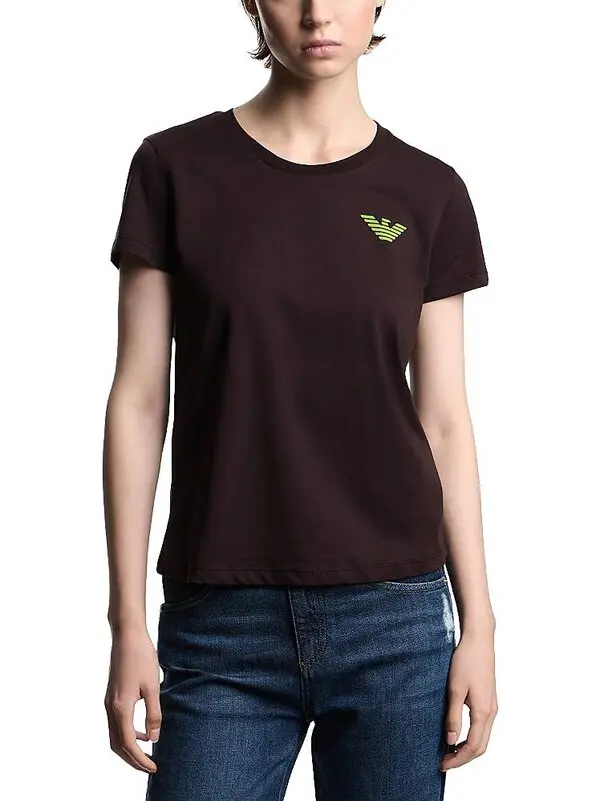Emporio Armani Graphic Tee - Brown