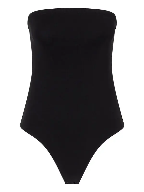 THE PARK Stacy Strapless Pyratex Power Bodysuit - Black