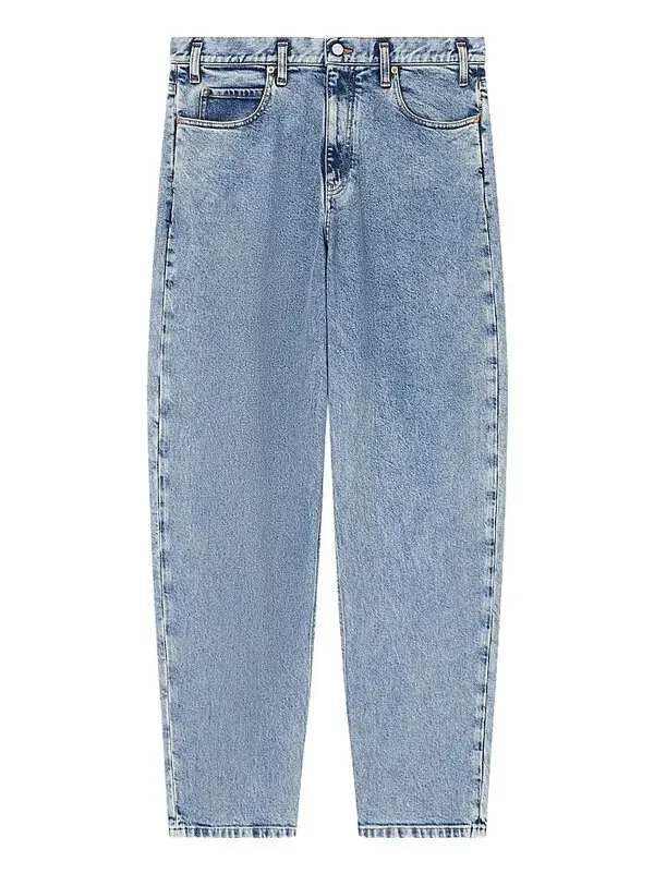 Emporio Armani Icon Oval Leg Five-pocket Jeans - Light Blue Denim