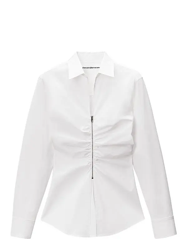Alexander Wang Gathered Bust Shirt - White