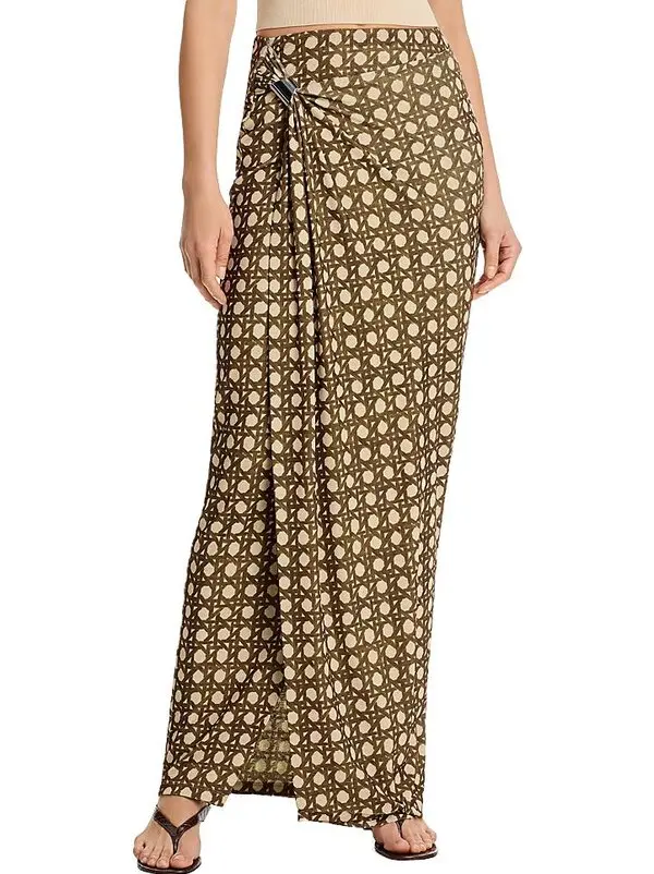 Nanushka Tozi Polka Dot Skirt - Rattan Polka Eucalyptus
