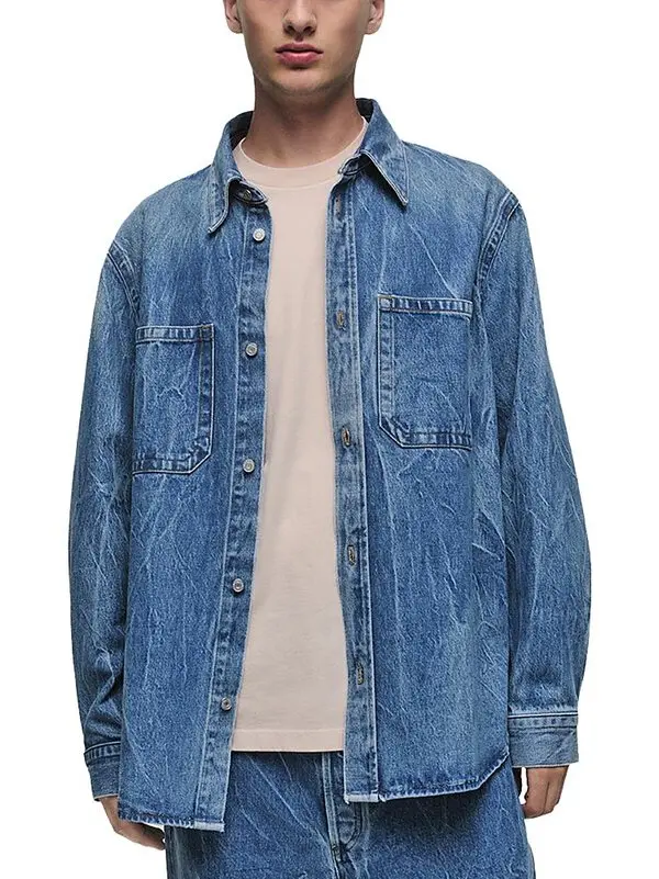 AGOLDE Craven Relaxed Fit Denim Shirt - Twist