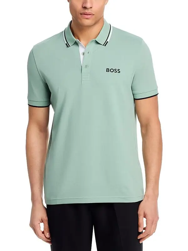 BOSS Paddy Pro Logo Polo Shirt - Open Green