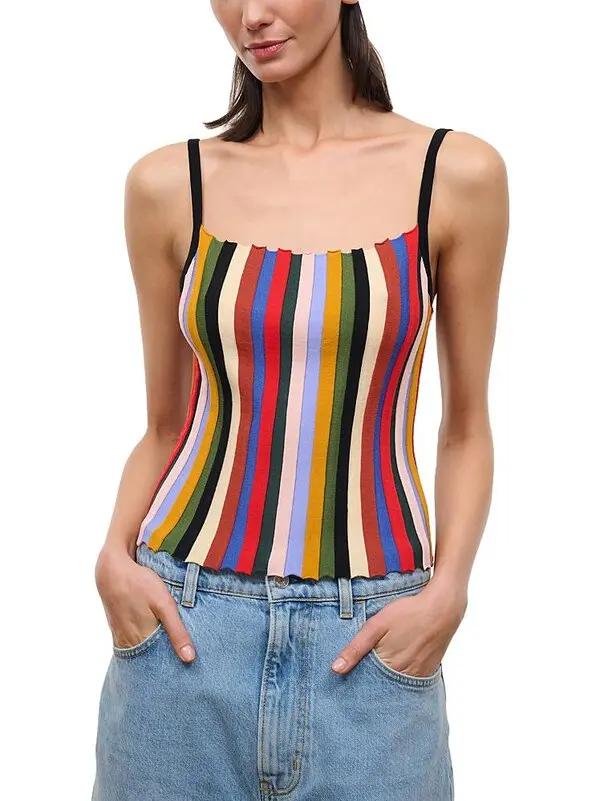Staud Skye Tank Top - Artist Stripe