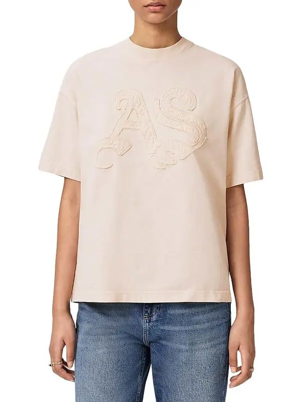 ALLSAINTS Insignia Etta Tee - Crystal Pink