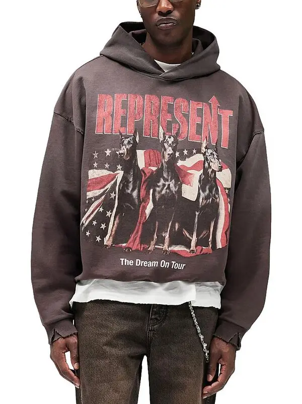 REPRESENT Dream On Tour Logo Hoodie - Nero