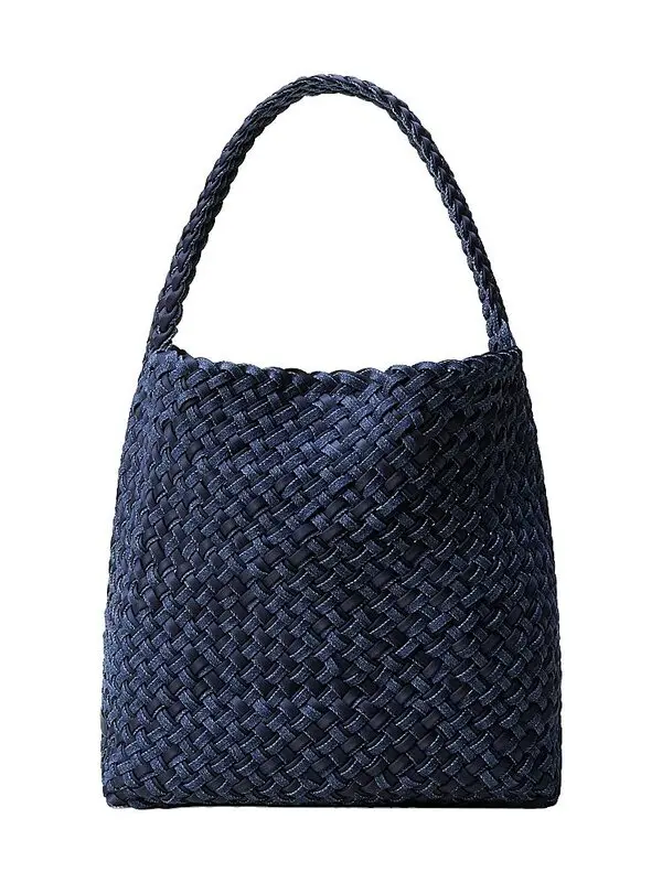 NAGHEDI Nomad Medium Double Weave Hobo Bag - Indigo