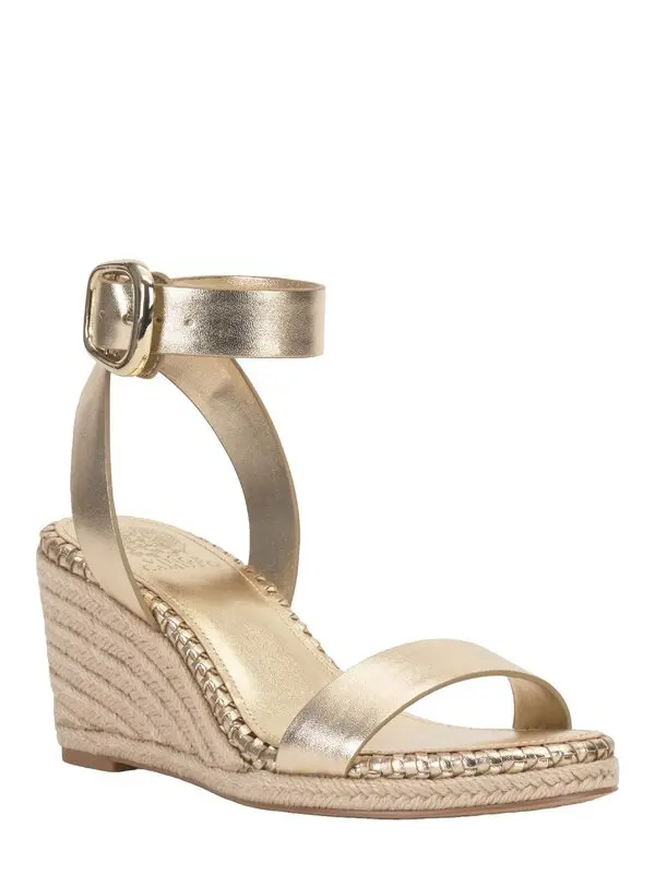 Vince Camuto Fainel Espadrille Platform Wedge Sandal - Egyptian Gol