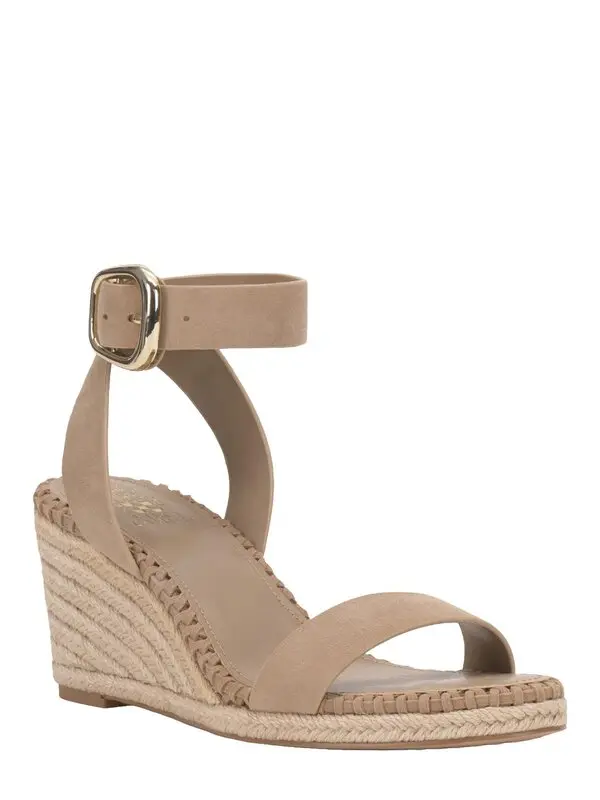 Vince Camuto Fainel Espadrille Platform Wedge Sandal - Tortilla