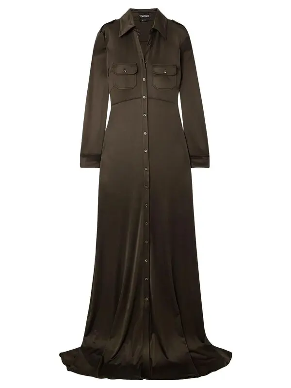 TOM FORD Satin Gown - Chocolate