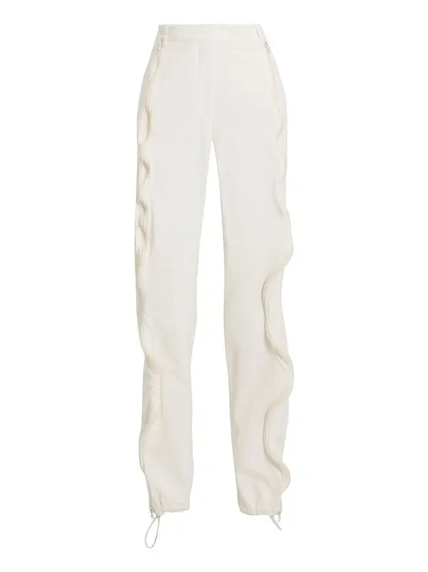 Stella McCartney Cotton-blend Twill Tapered Pants - White