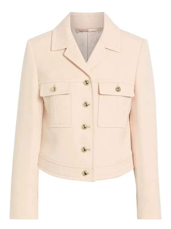 TOM FORD Cropped Wool-blend Jacket - Blush