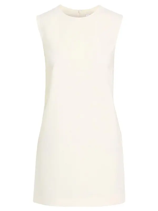 Max Mara Fiuggi Wool-blend Crepe Mini Dress - Ivory