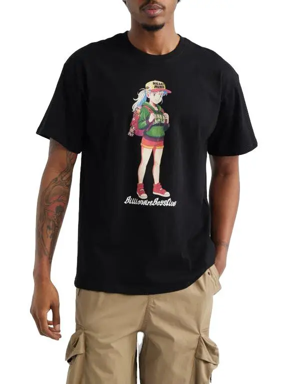 BILLIONAIRE BOYS CLUB Explore Cotton Graphic T-shirt - Black