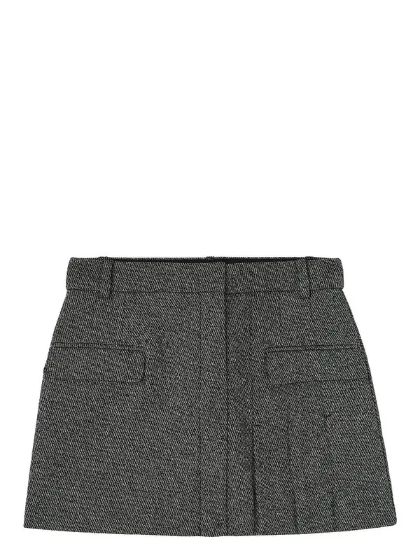 GANNI Suiting Mini Skirt - Black