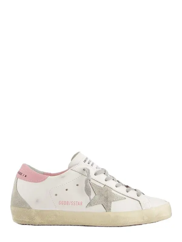 GOLDEN GOOSE Superstar Distressed Sneakers - White