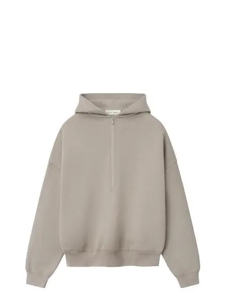 Fear Of God Essentials Property Lounge Half Zip Hoodie - Seal