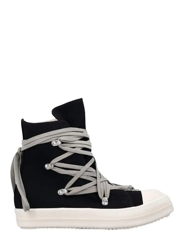 Rick Owens Temple Megalace High-top Sneakers - Black/milk
